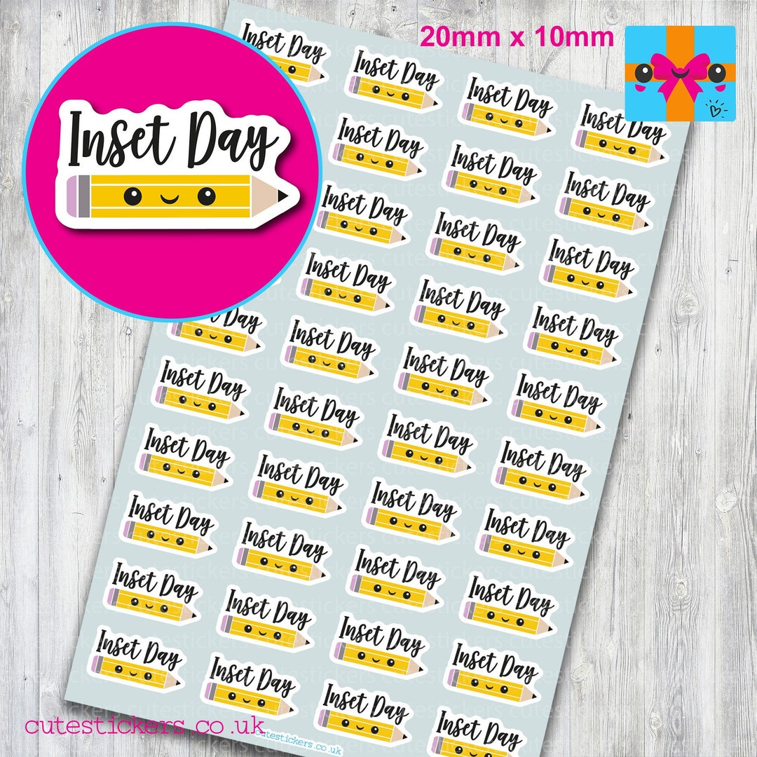 Inset Day Planner Stickers / 40 School Inset Day Teacher Planner ...