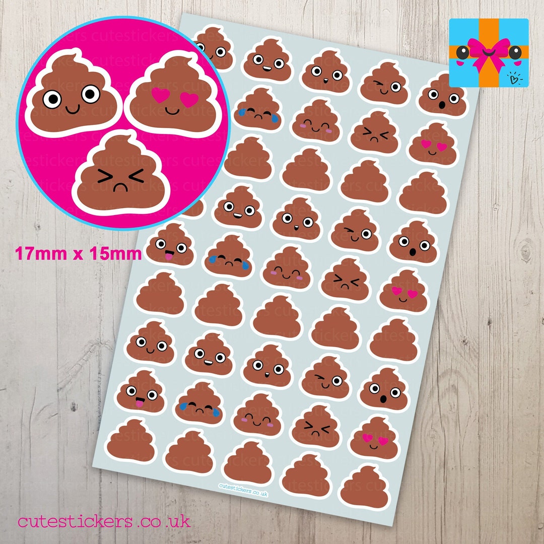 Poop Emoji Planner Stickers / Poop Tracker Stickers - Etsy