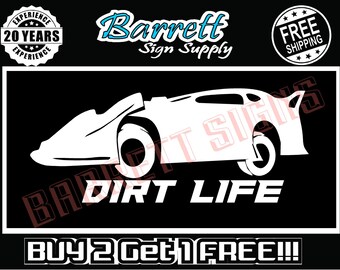 Dirt Late Model Decal - Etsy