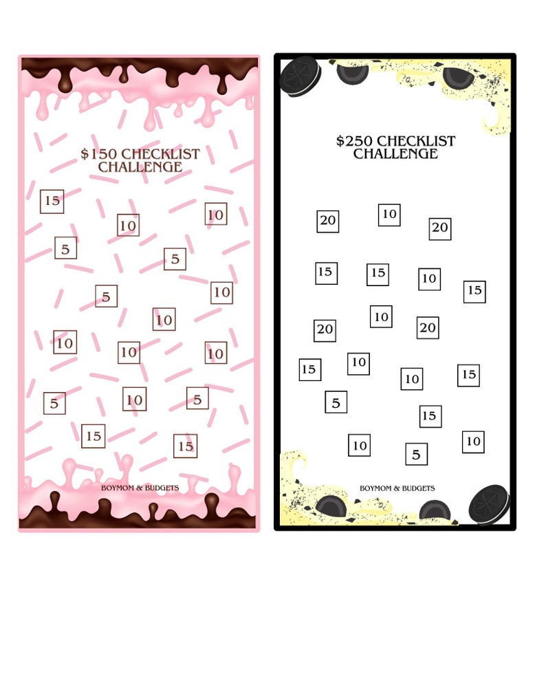 Checklist Challenge Bundle - Etsy