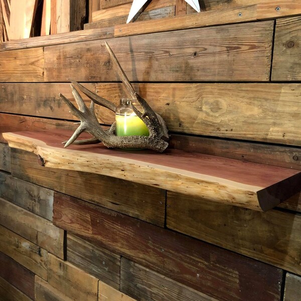 Cedar Floating Shelf - Etsy