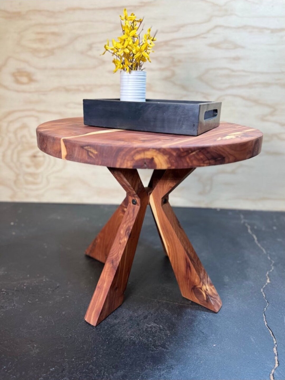 2 Handmade Aromatic Cedar End Table - Etsy
