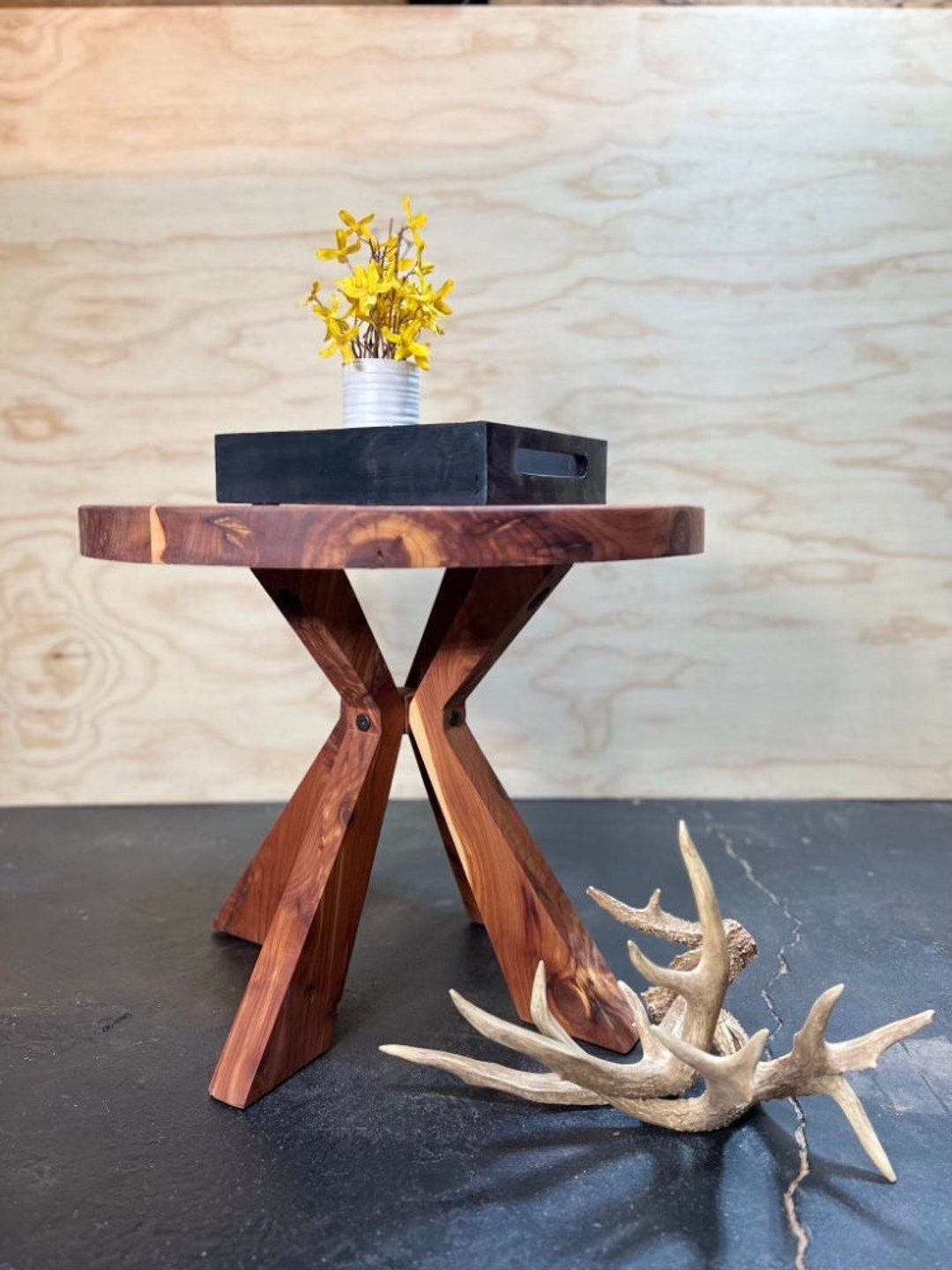 2 Handmade Aromatic Cedar End Table - Etsy