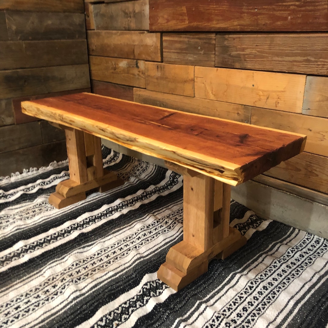 3' Handmade Cedar Bench Rustic or Smooth Finish 36 - Etsy