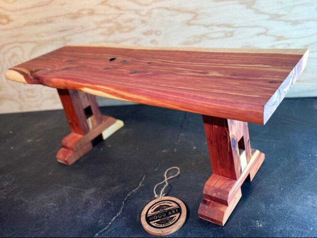4’ Handmade Aromatic Red Cedar Bench Smooth Finish 48" - Etsy
