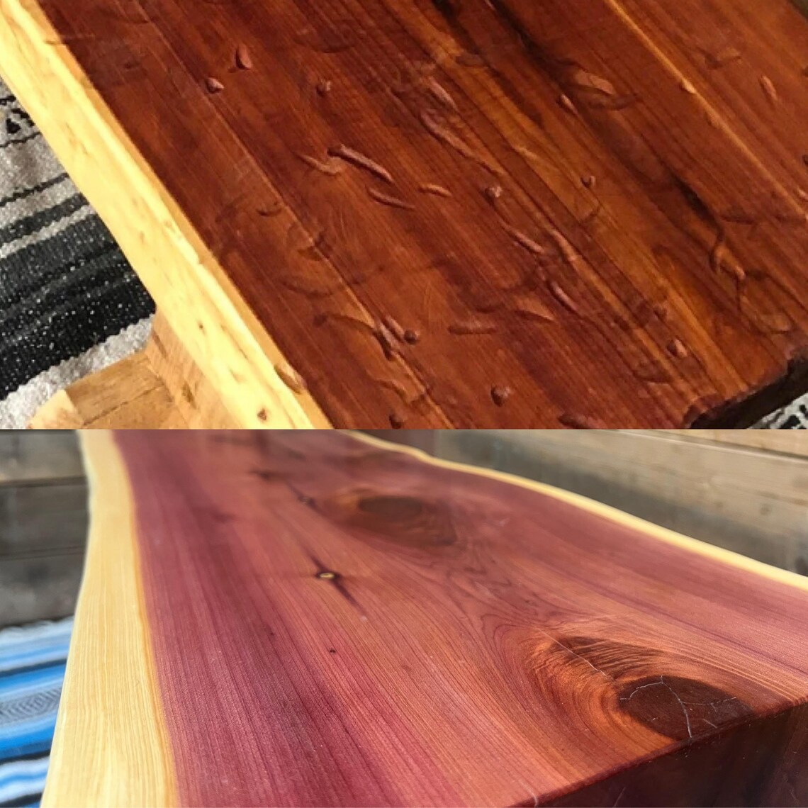 4' Handmade Cedar Bench Rustic or Smooth Finish 48in - Etsy