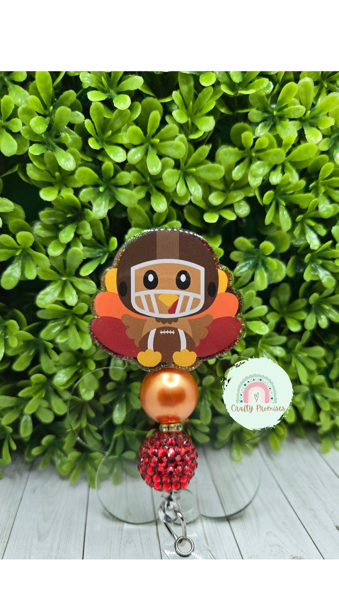 Football Turkey Badge Reel, Game Day Badge ID, Work Gift for a Football ...