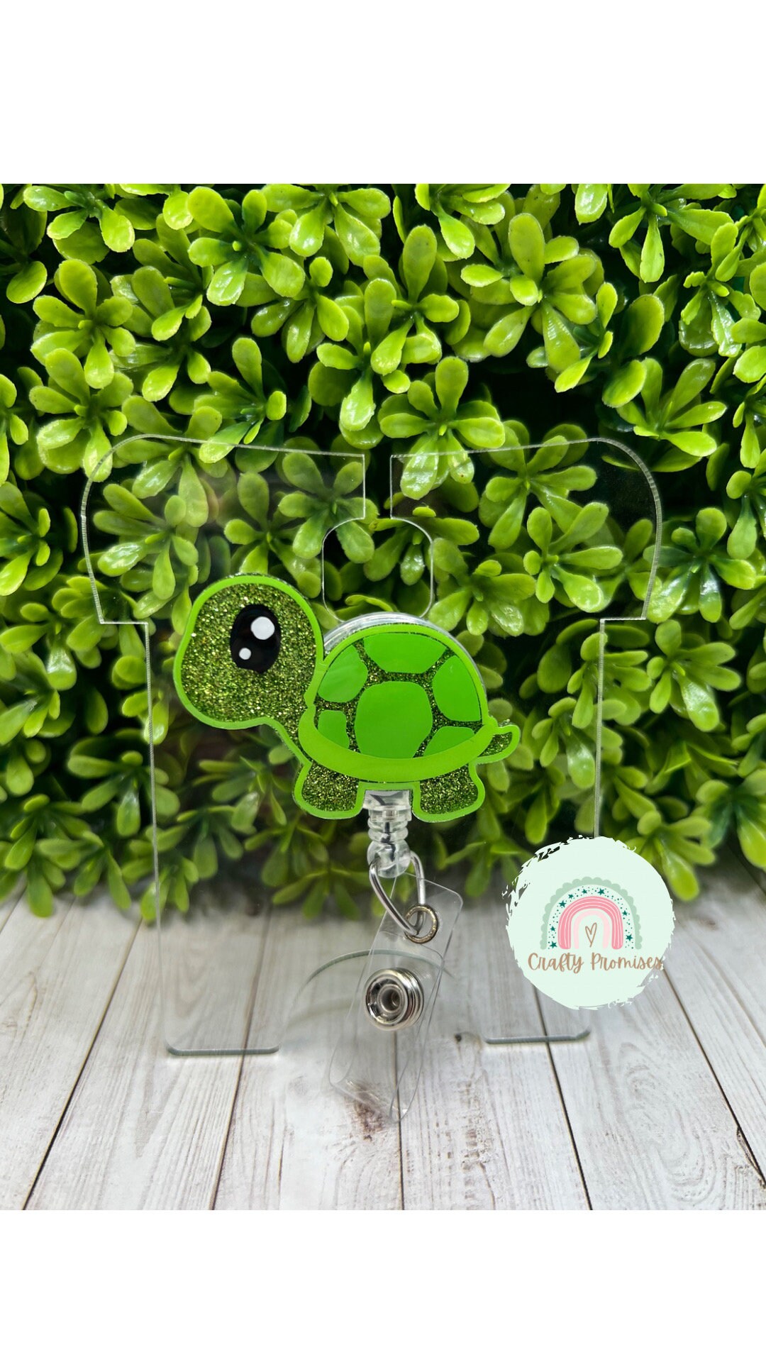 Turtle Badge Reel, Reptile Badge Holder, Cute Animal Lover Gift for ...