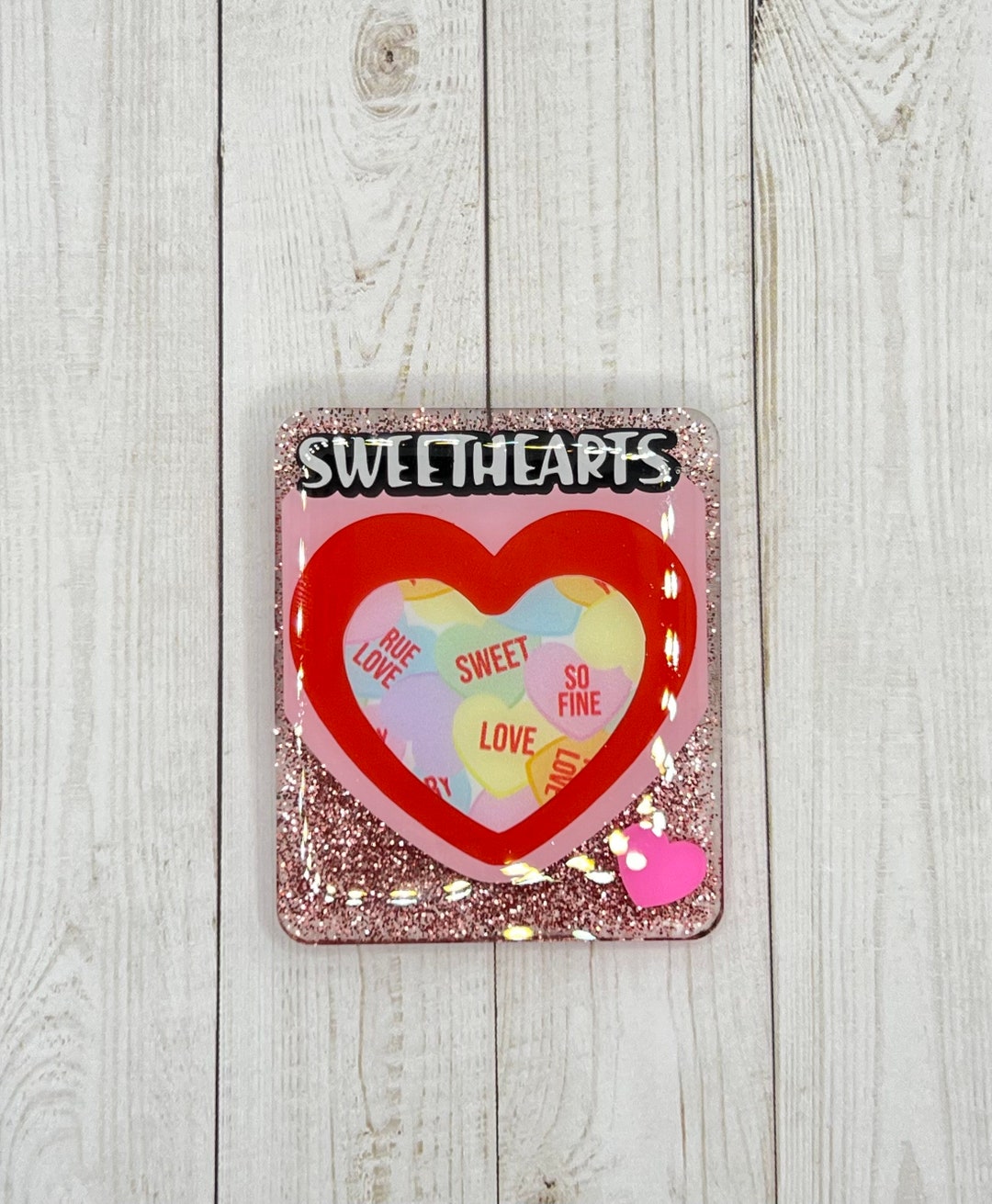 Valentines Day Sweethearts Candy Badge Reel, Candy Heart Badge Reel ...