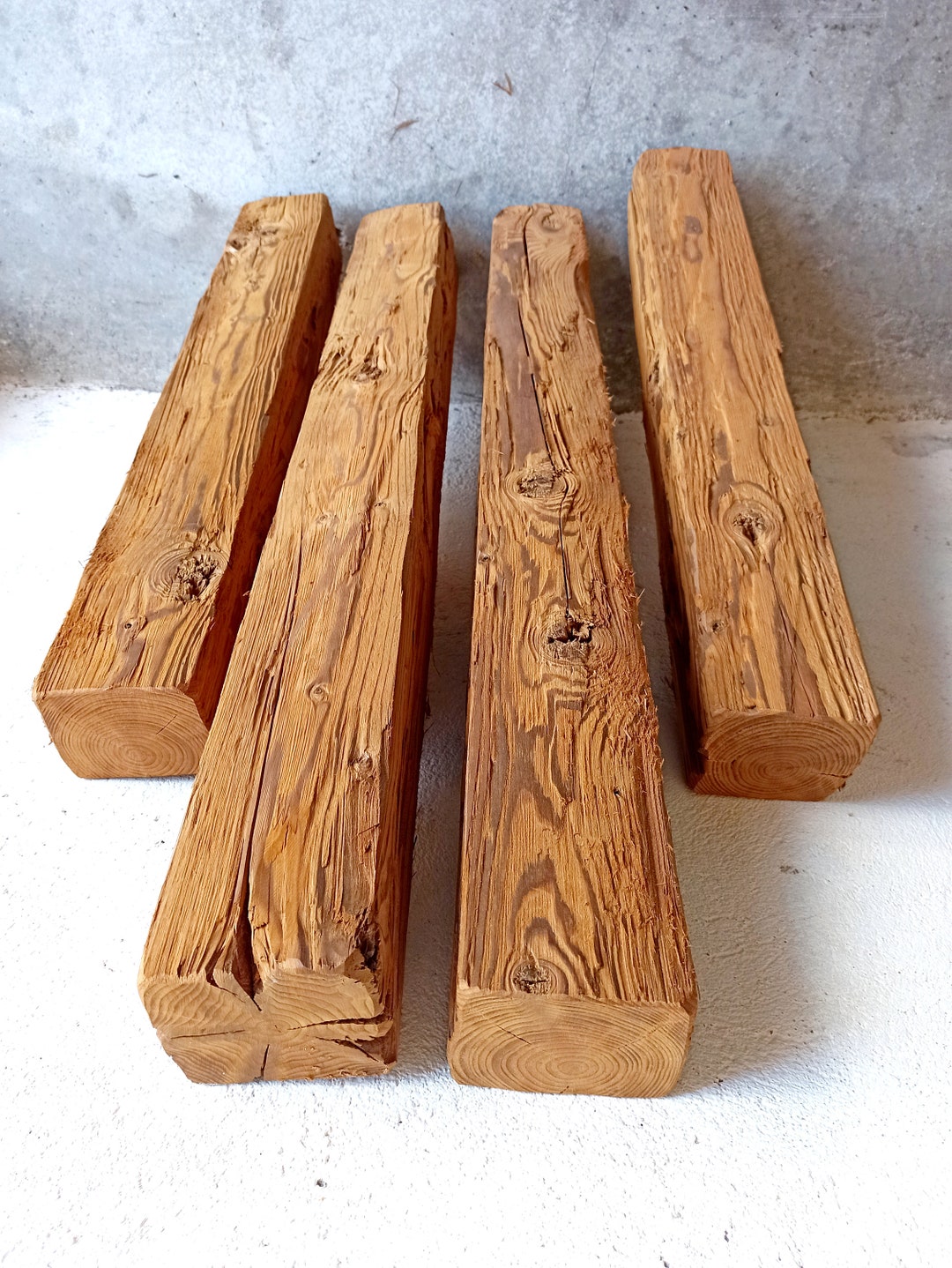 Old Wood Beams Wooden Beams Decorative Wood Hand-chopped Beams - Etsy UK
