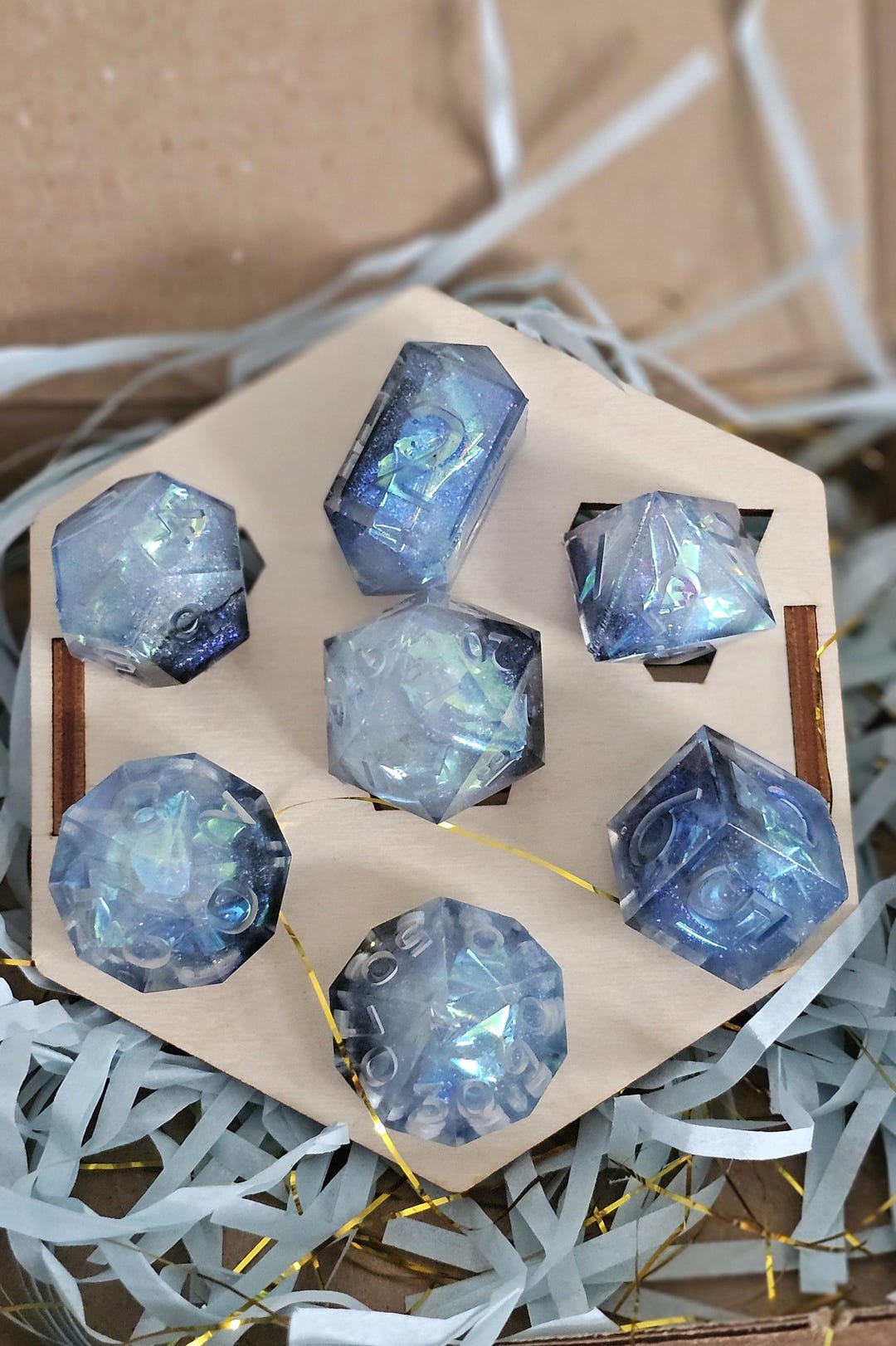 Astral Elf 7 Piece Dnd Dice Set for Tabletop Games, Dungeons and ...