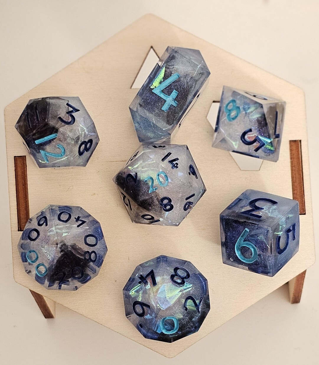 Astral Elf 7 Piece Dnd Dice Set for Tabletop Games, Polyhedral Dice Set ...