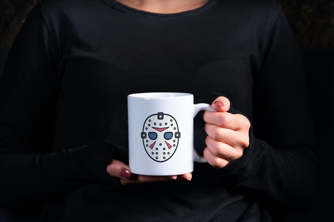 Minimalist Friday the 13th Jason Mug | Jason Vorhees | Modern Halloween ...