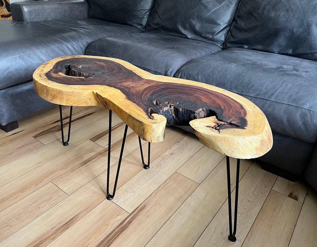 Live Edge Coffee Table Unique Costa Rican Guanacaste Exotic Wood - Etsy