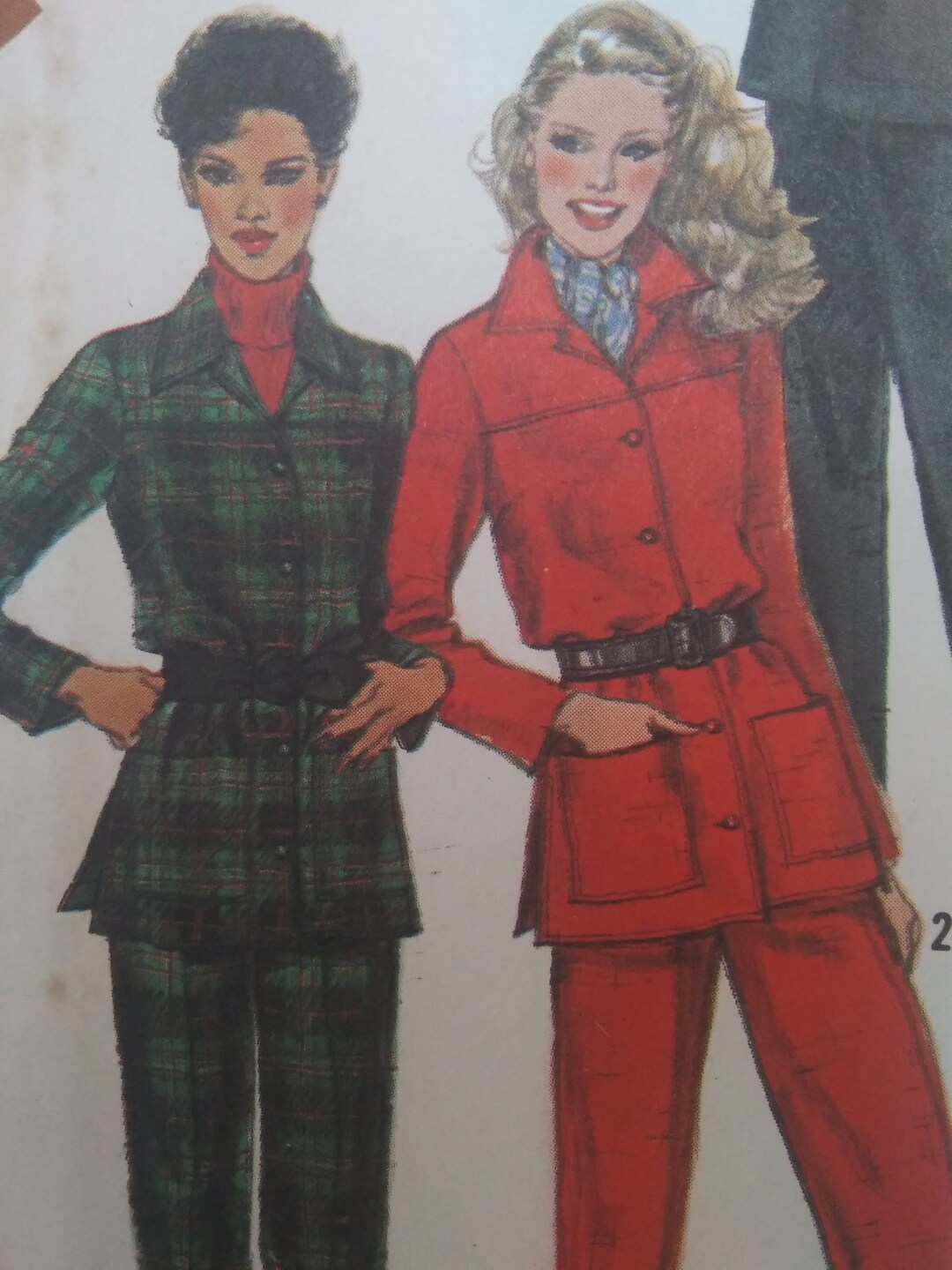Vintage 1981 Simplicity 5160 Straight Leg Pants and Shirt Jacket ...