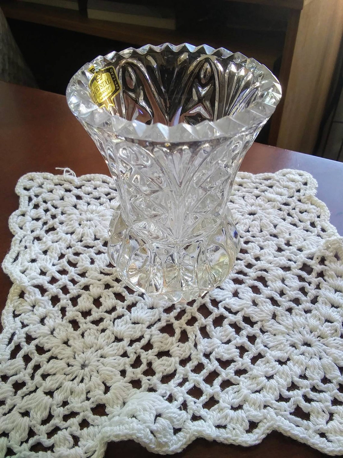Vintage Leaded Crystal Vase Zajecar Made in Yugoslavia - Etsy