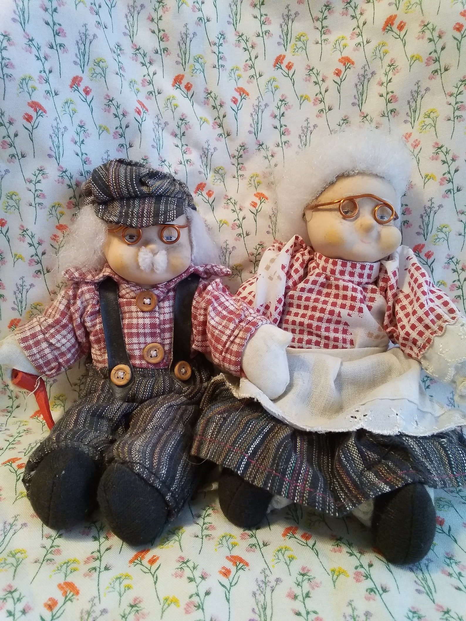 Grandpa and Grandma Doll Figurines - Etsy