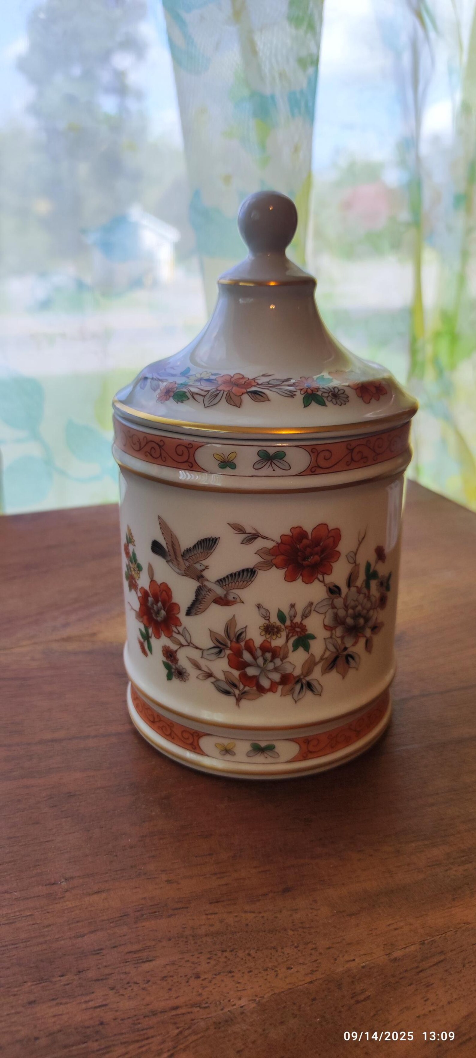Vista Alegre Magnólia Tall Medium Flask With Lid, a Vintage Porcelain ...