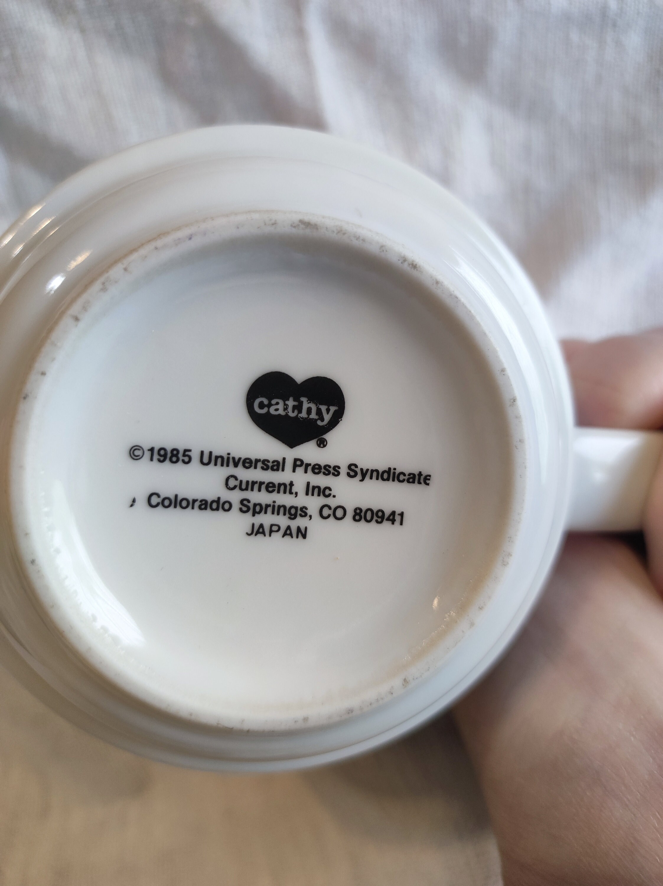 Vintage 1985 Cathy Comic Strip Mug Woman on the Run - Etsy