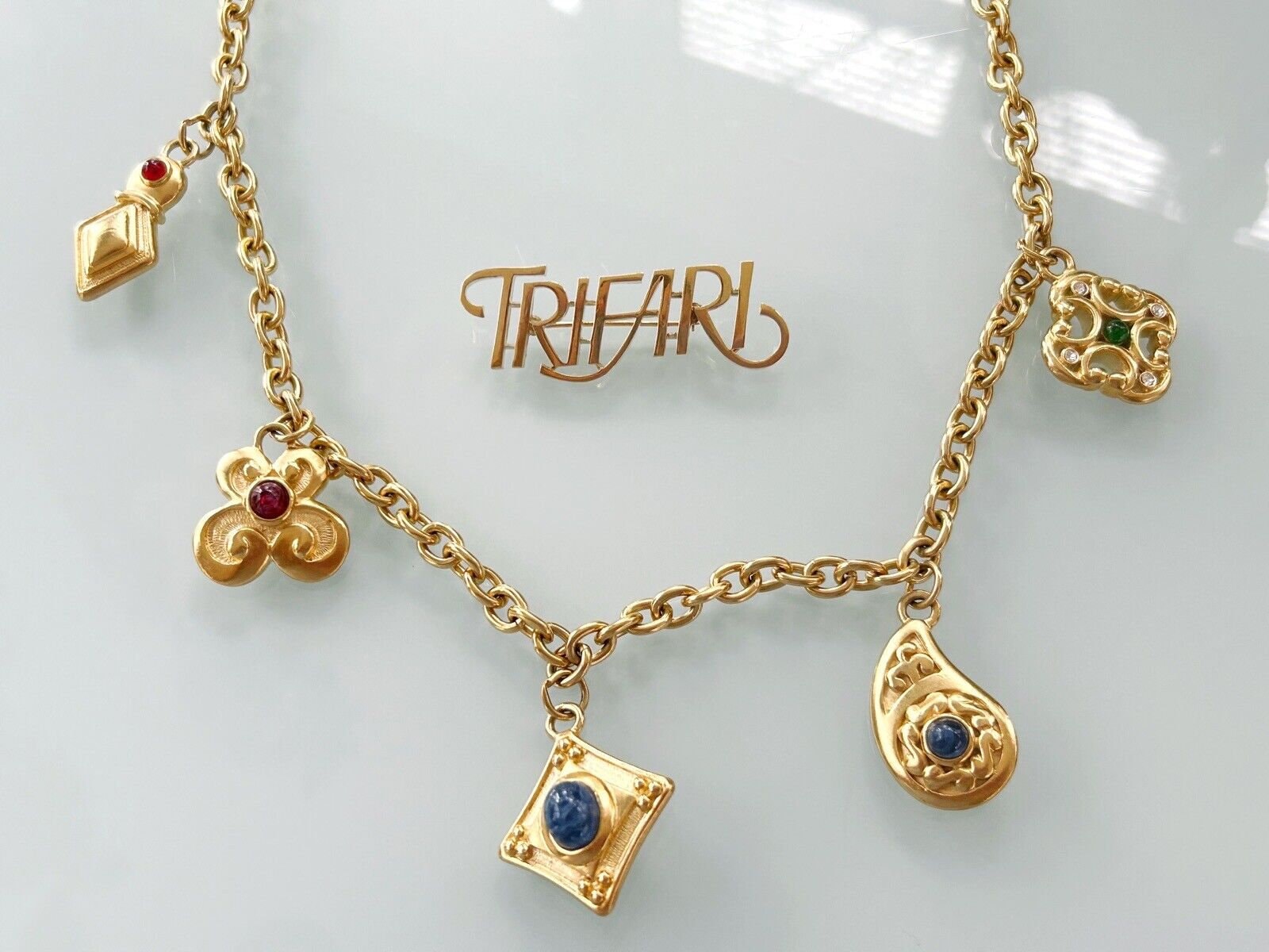 RARE Crown TRIFARI Alfred Philippe Designer Signed Jewels of India ...