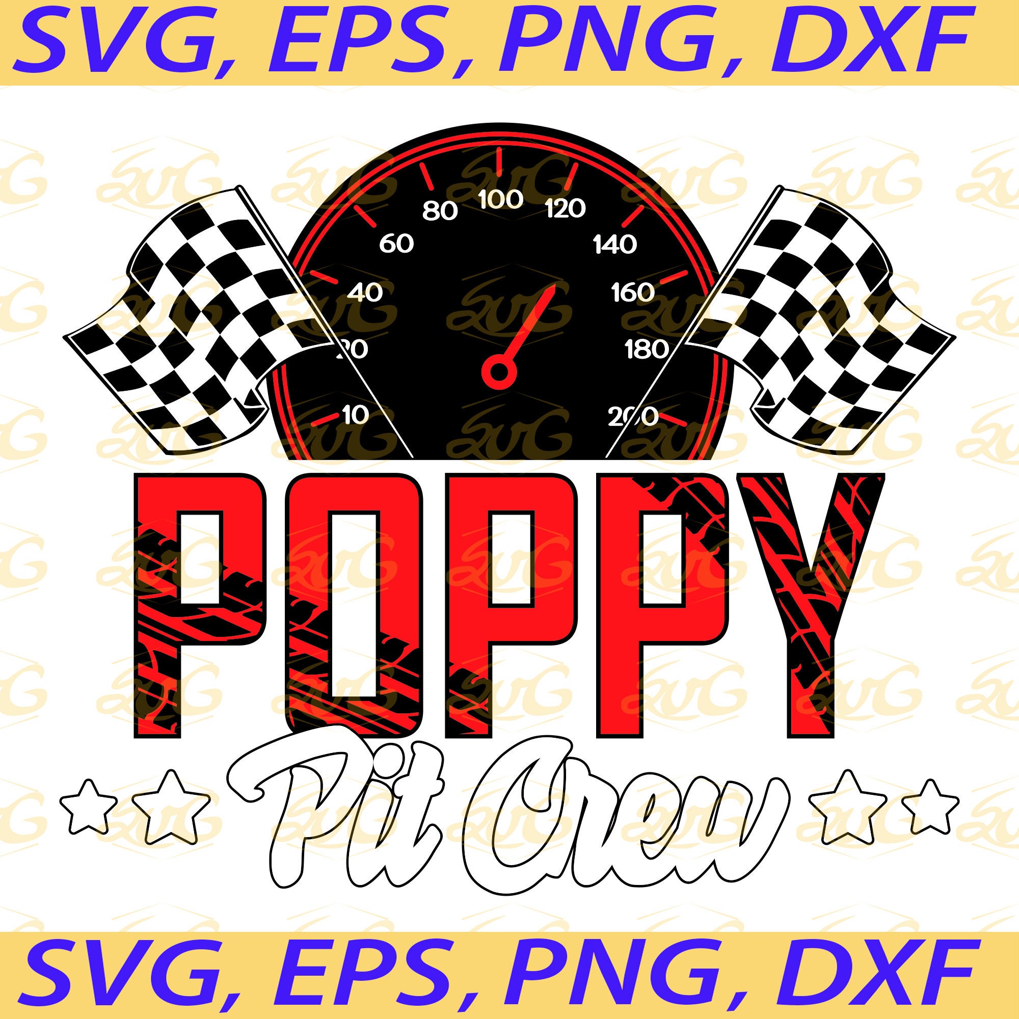 Poppy's Pit Crew Race Car Svg, Cricut File, Clipart, Svg, Png, Eps, Dxf ...