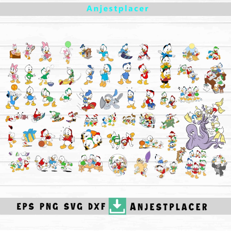 Huey Louie and Dewey Png - Etsy