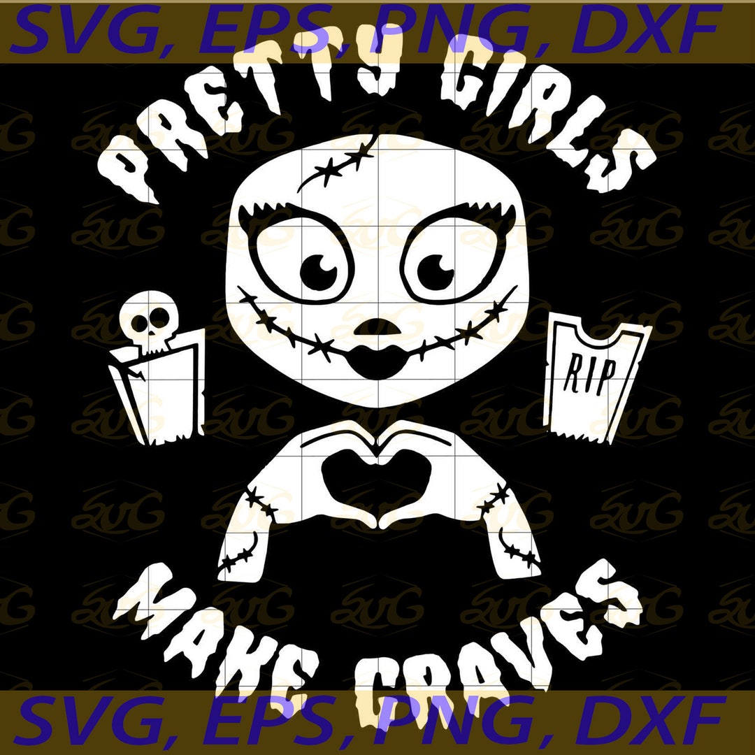 Chicas guapas hacen tumbas svg, sally svg, Película de terror Svg ...