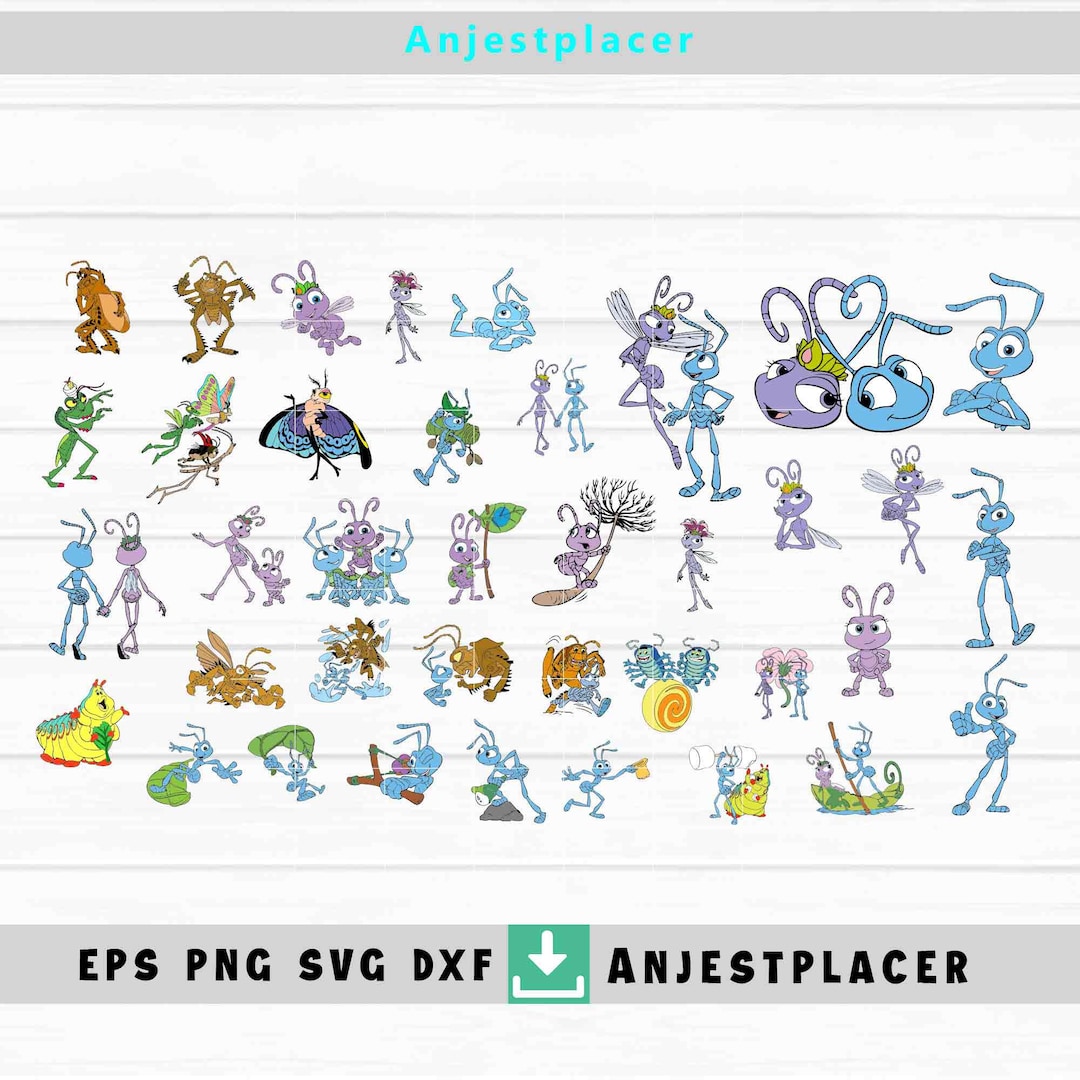 Bundle, Cartoon Svg, Cricut File, Clipart, Svg, Png, Eps, Dxf - Etsy