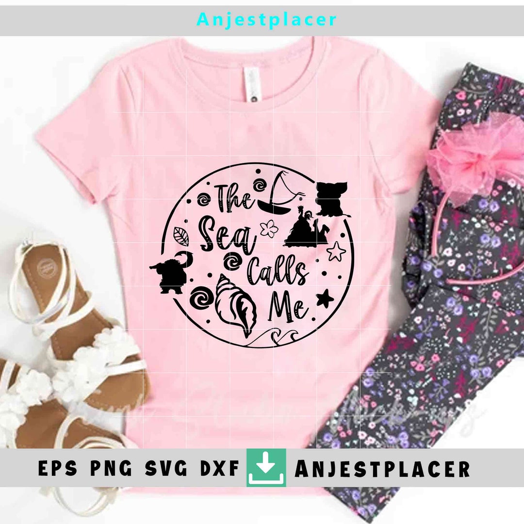 The Sea Calls Me Svg, Cartoon Svg, Cricut File, Clipart, Svg, Png, Eps ...