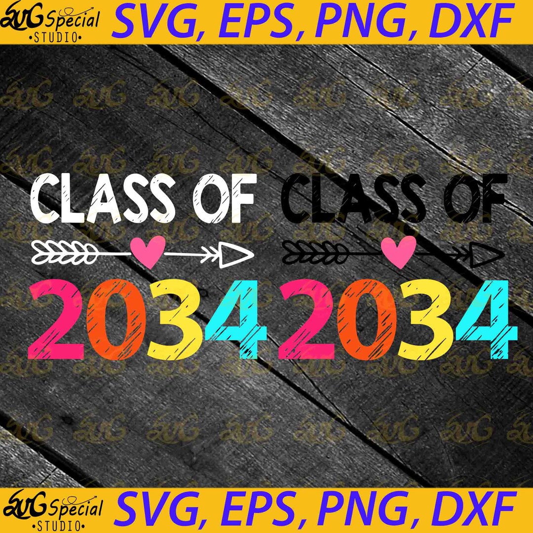 Class of 2034 Svg, Pre-k Graduate Preschool Graduation Svg, Cricut File ...