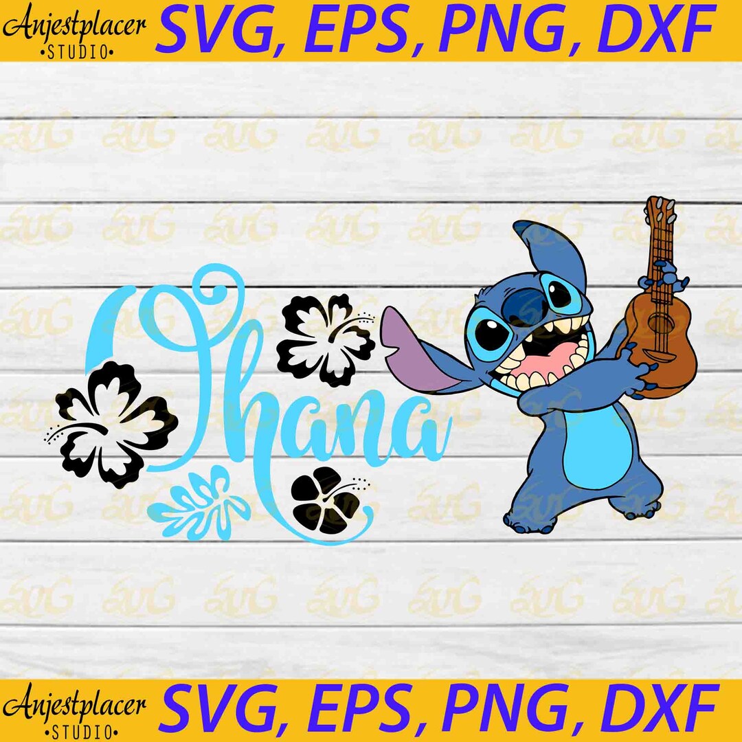 Ohana Svg, Cartoon Svg, Cricut File, Clipart, Svg, Png, Eps, Dxf - Etsy