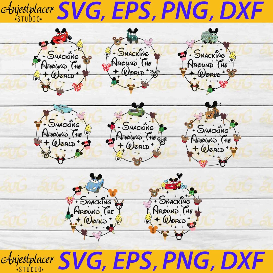 Snacks Svg, Cartoon Svg, Cricut File, Clipart, Svg, Png, Eps, Dxf - Etsy