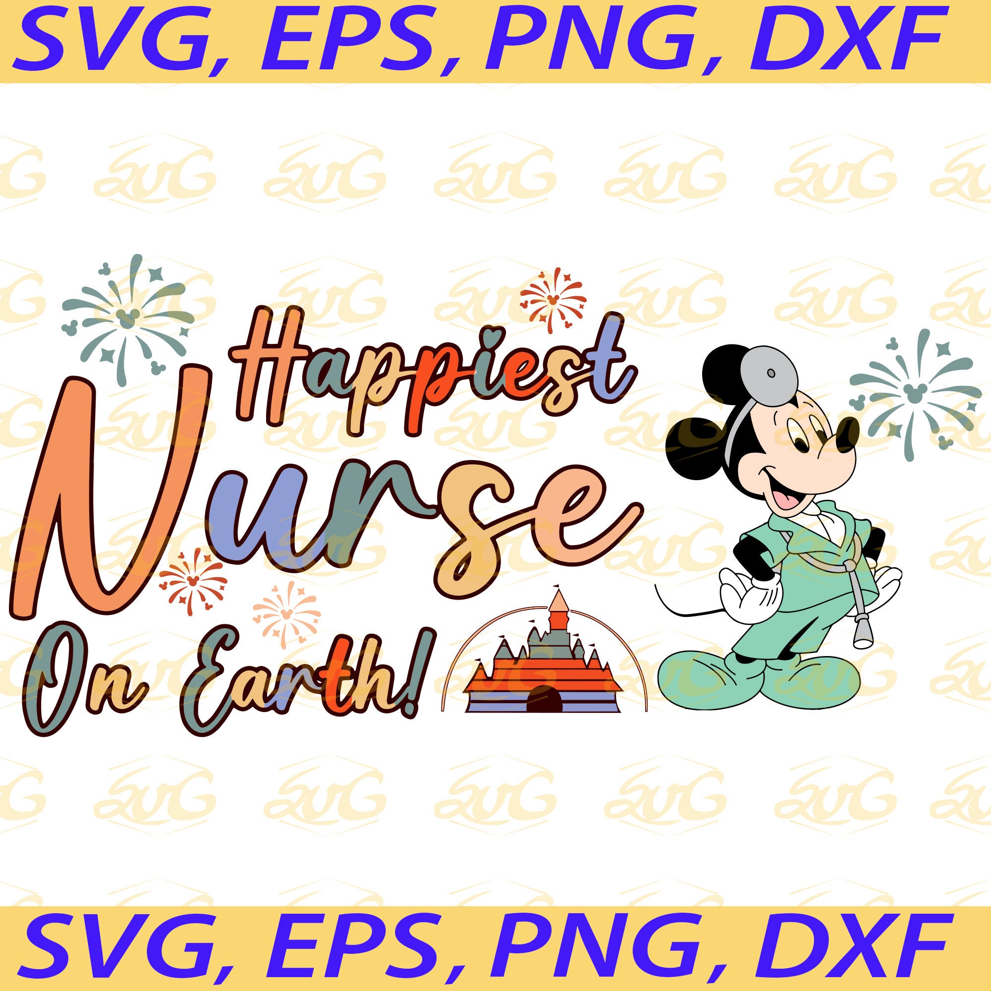 Happiest Nurse on Earth Png, Nurse Png, Job Png, Cartoon Png, Png ...