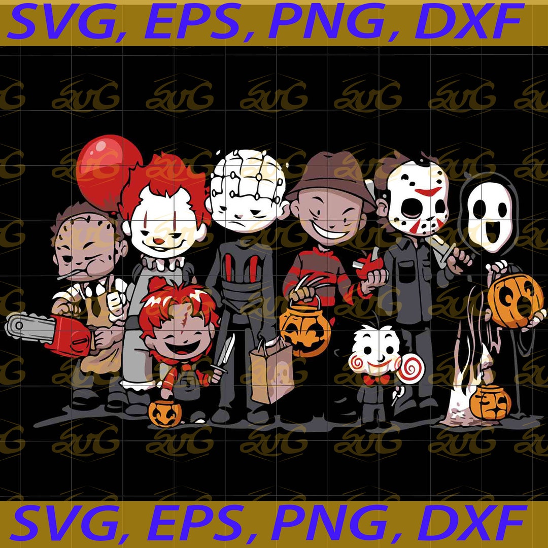 Horror Friends Svg, Horror Movie Svg, Halloween Svg, Halloween Gift Svg ...
