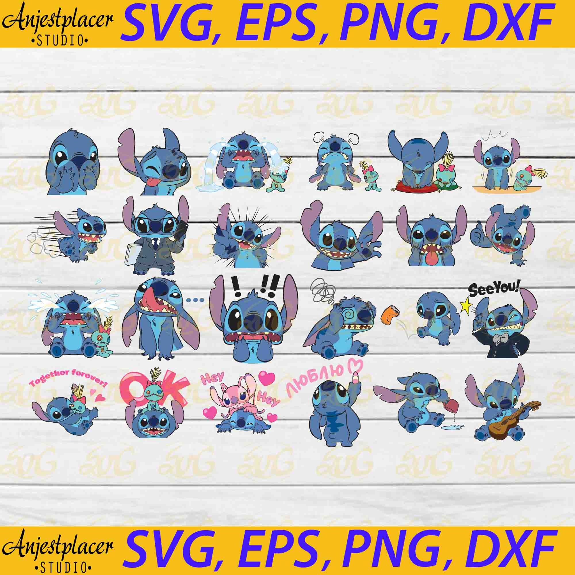 Blue Cute Animal Svg Bundle Cartoon Svg Cricut File | Etsy