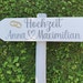 Wegweiser Hochzeit individuell gestaltbar. - Etsy.de
