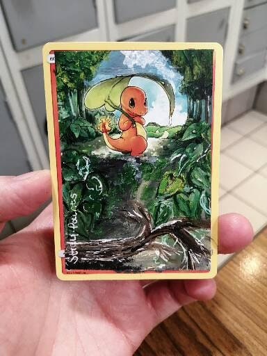 Commission Custom Pokemon Card Art Painting Alter Extended Hand Painted ...