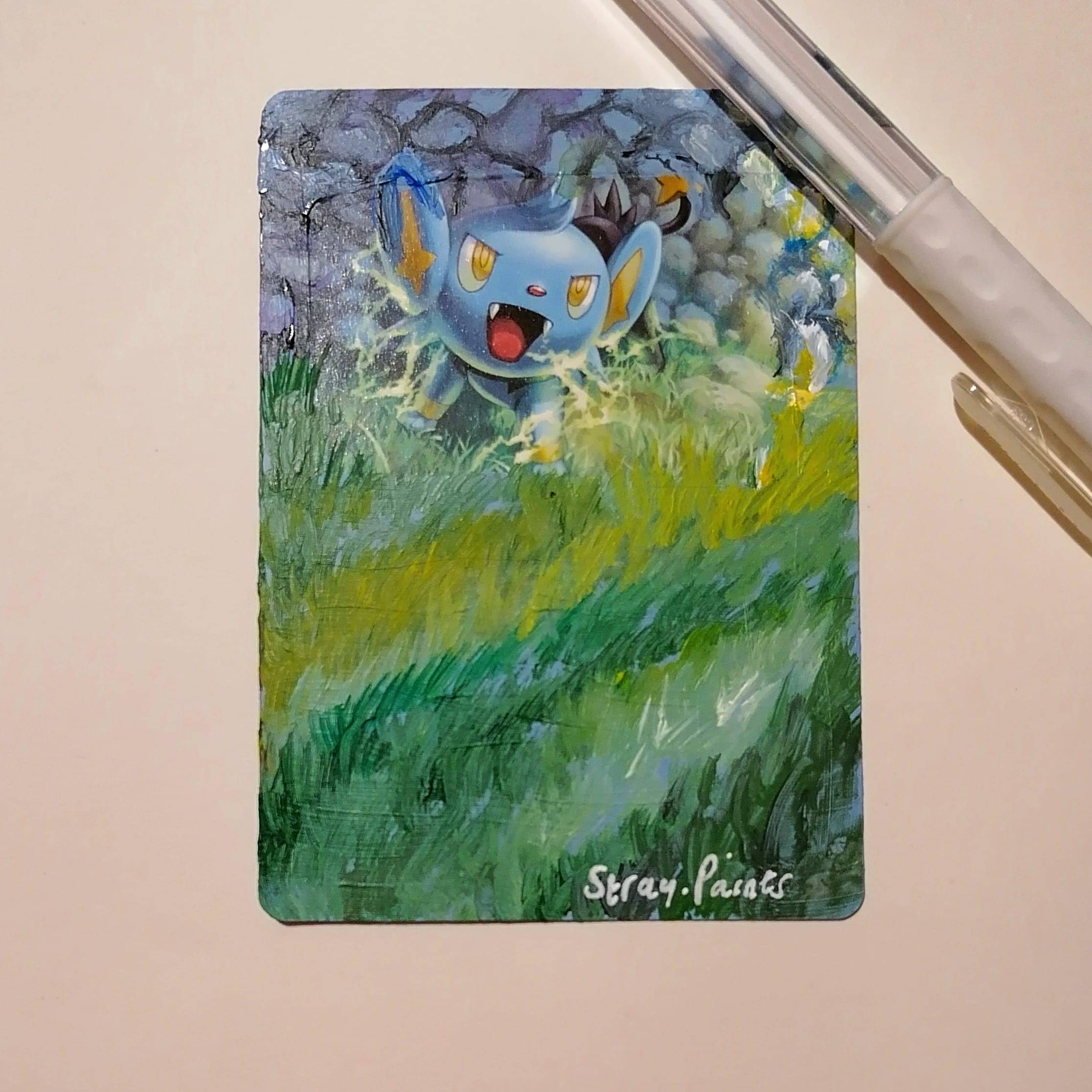 Pokemon Card Alter Painting Extended Art Handpainted Gift of Shinx - Etsy