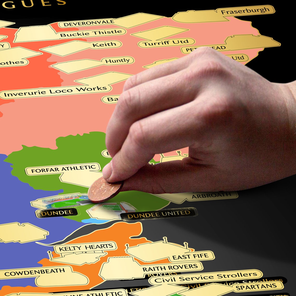 Scottish Football Stadium Scratch Map: 2025/26 Season Poster - Etsy UK