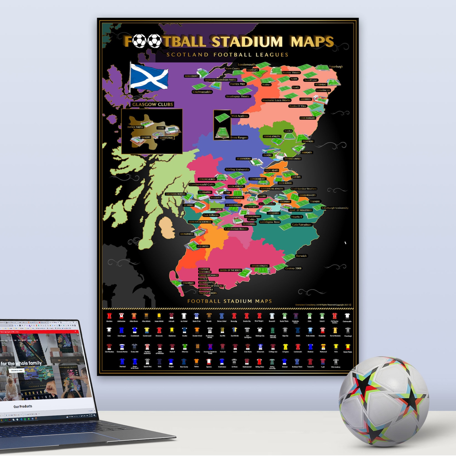 Scottish Football Stadium Scratch Map: 2025/26 Season Poster - Etsy UK