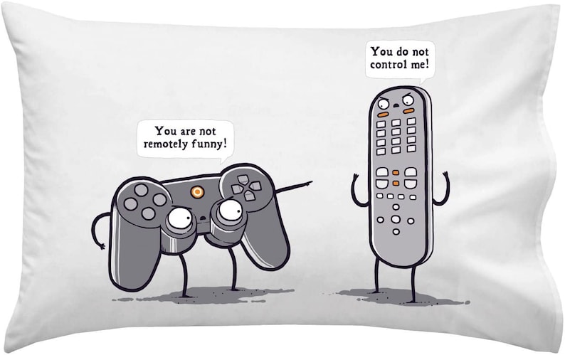 Controlling Funny Video Game Controller & TV Remote Arguing - Etsy