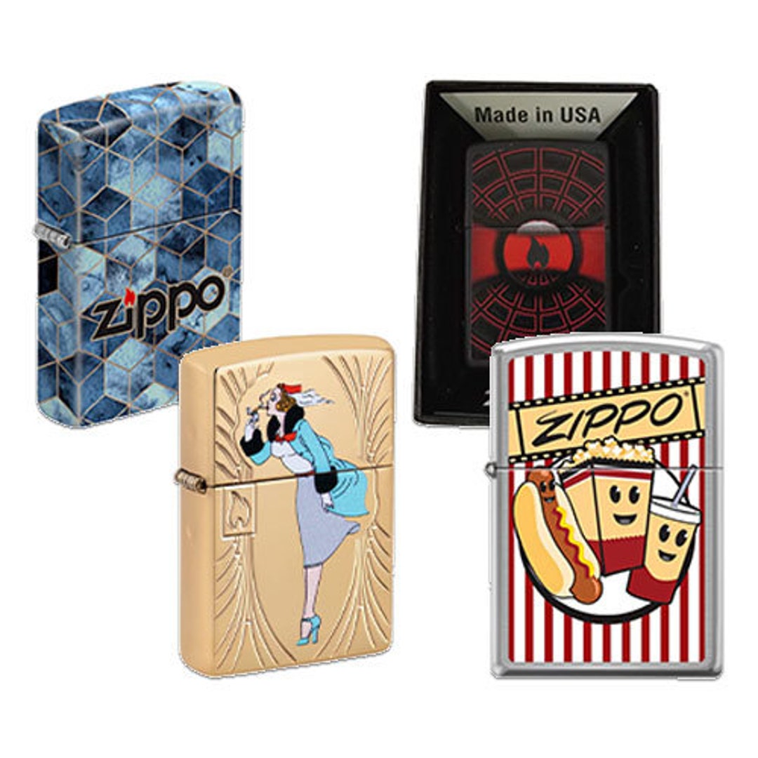 Windproof Zippo Lighters Zippo Branded Designs - Etsy