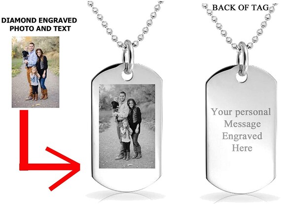 Custom Engraved Personalized Dog Tag necklaces or Keychain - Etsy