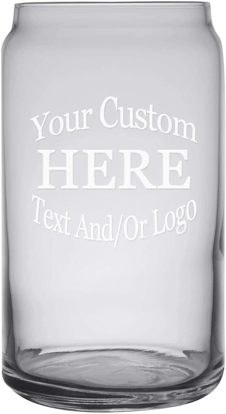 Customized Beer Can Glass 16 oz Personalized Your Custom | Etsy