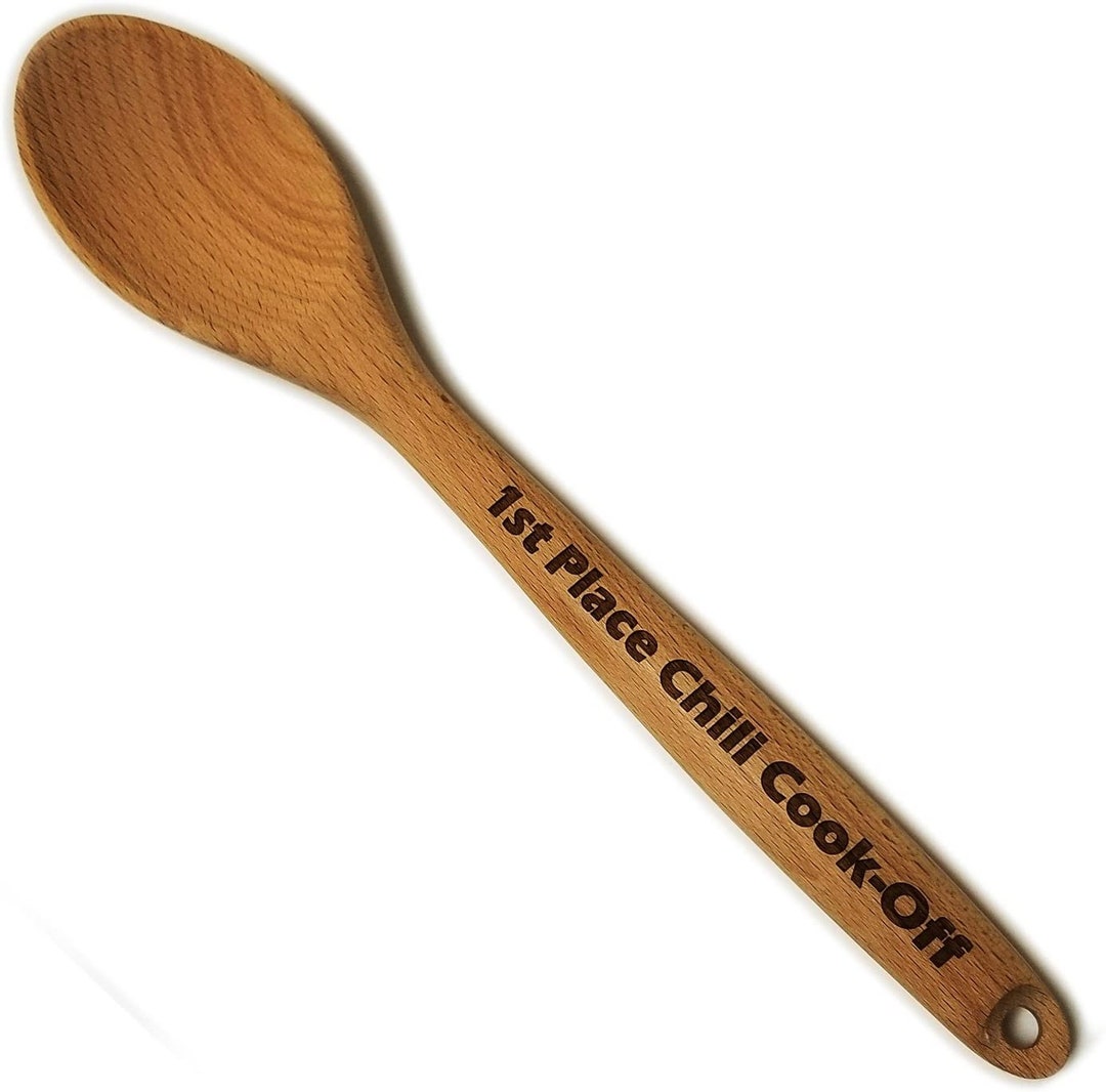 1st Place Chili Cook off Laser Engraved Custom Wooden Spoon - Gifts for ...