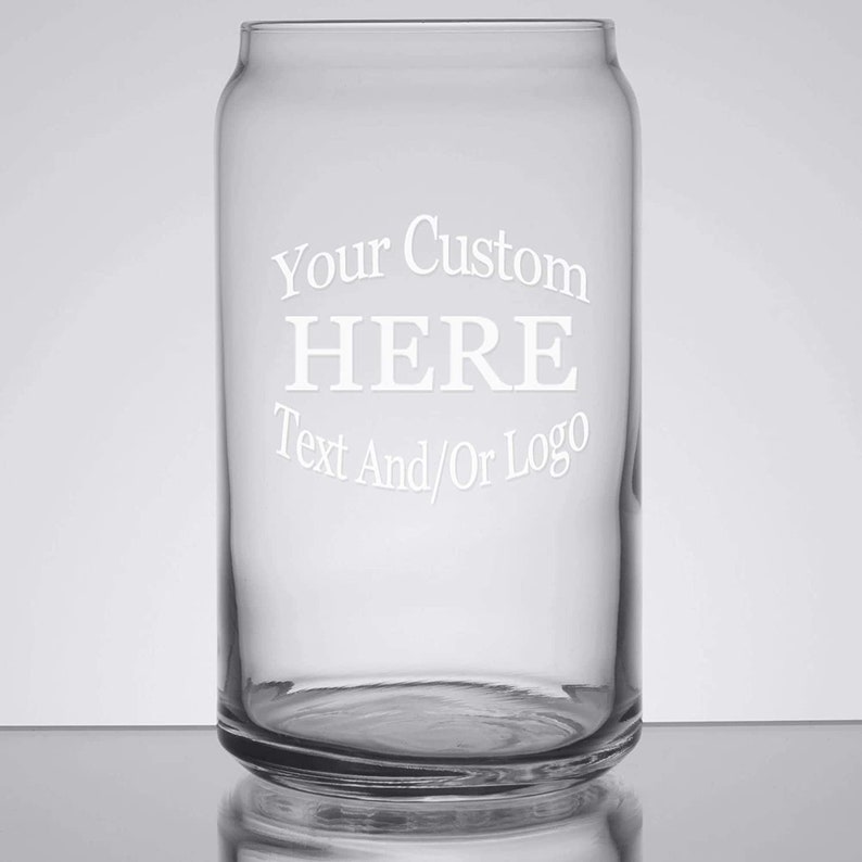 Customized Beer Can Glass 16 Oz Personalized Your Custom - Etsy