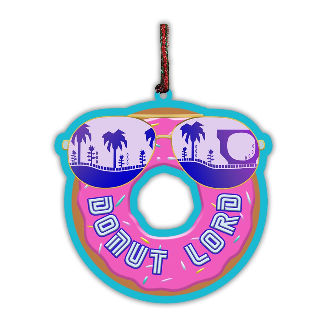 Donut Lord Sunglasses Reflection Sprinkle Iced Doughnut Game Film Parody 3d Color Printed