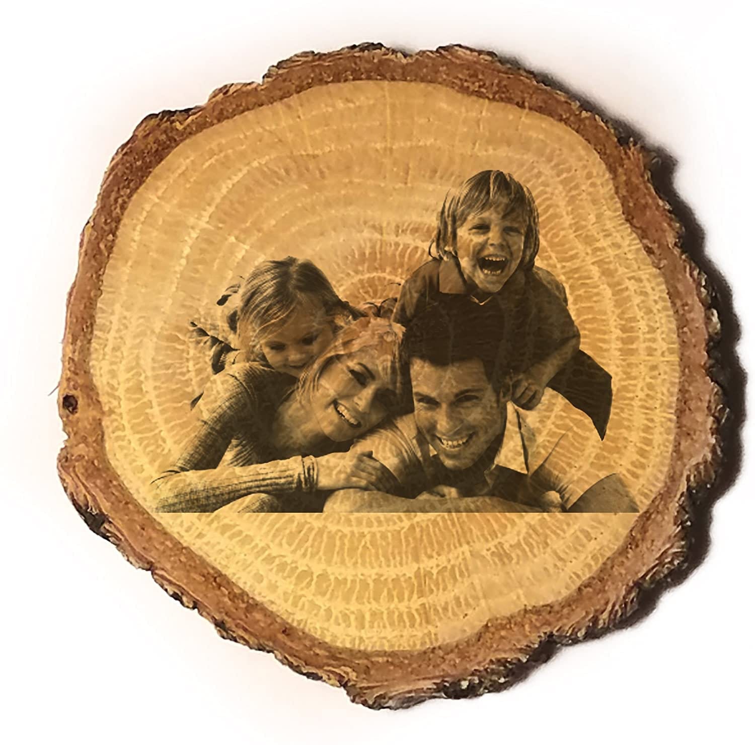 Customized 3D Laser Engraved Personalized Wooden Rustic Log | Etsy