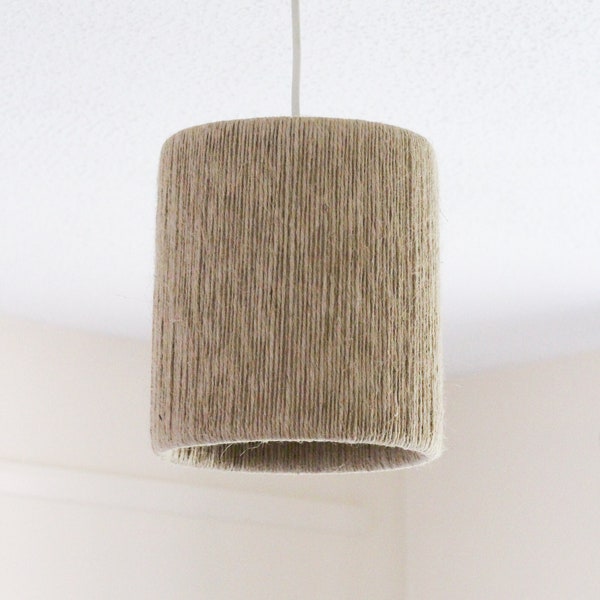 Jute Pendant Light - Etsy