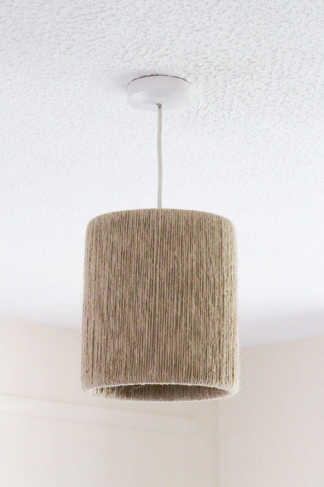 Handmade Jute Lampshade Nursery Room Light Decoratonrope - Etsy